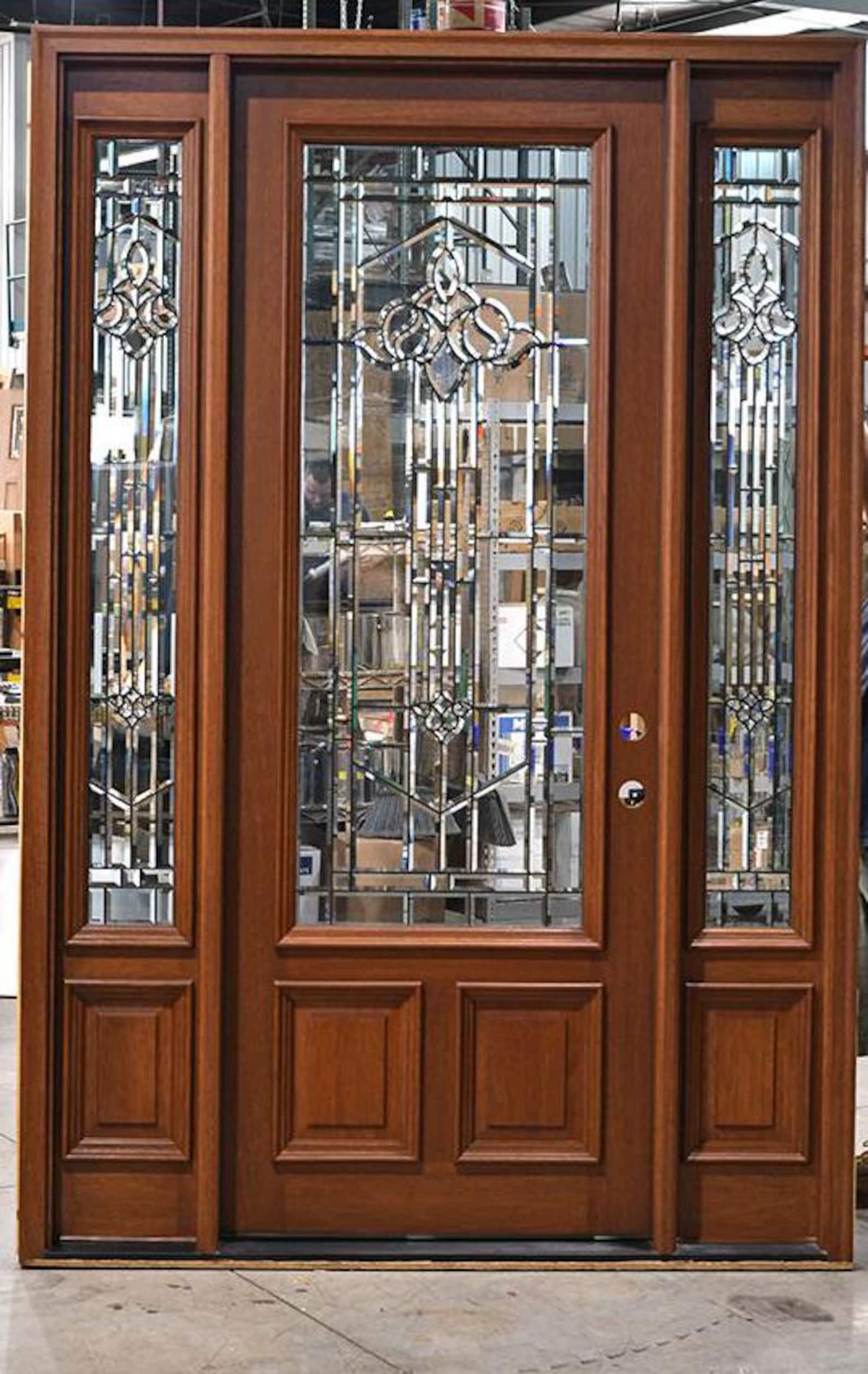 Custom Mahogany Exterior Door, Custom Doors, Solid Wood Doors, Custom ...