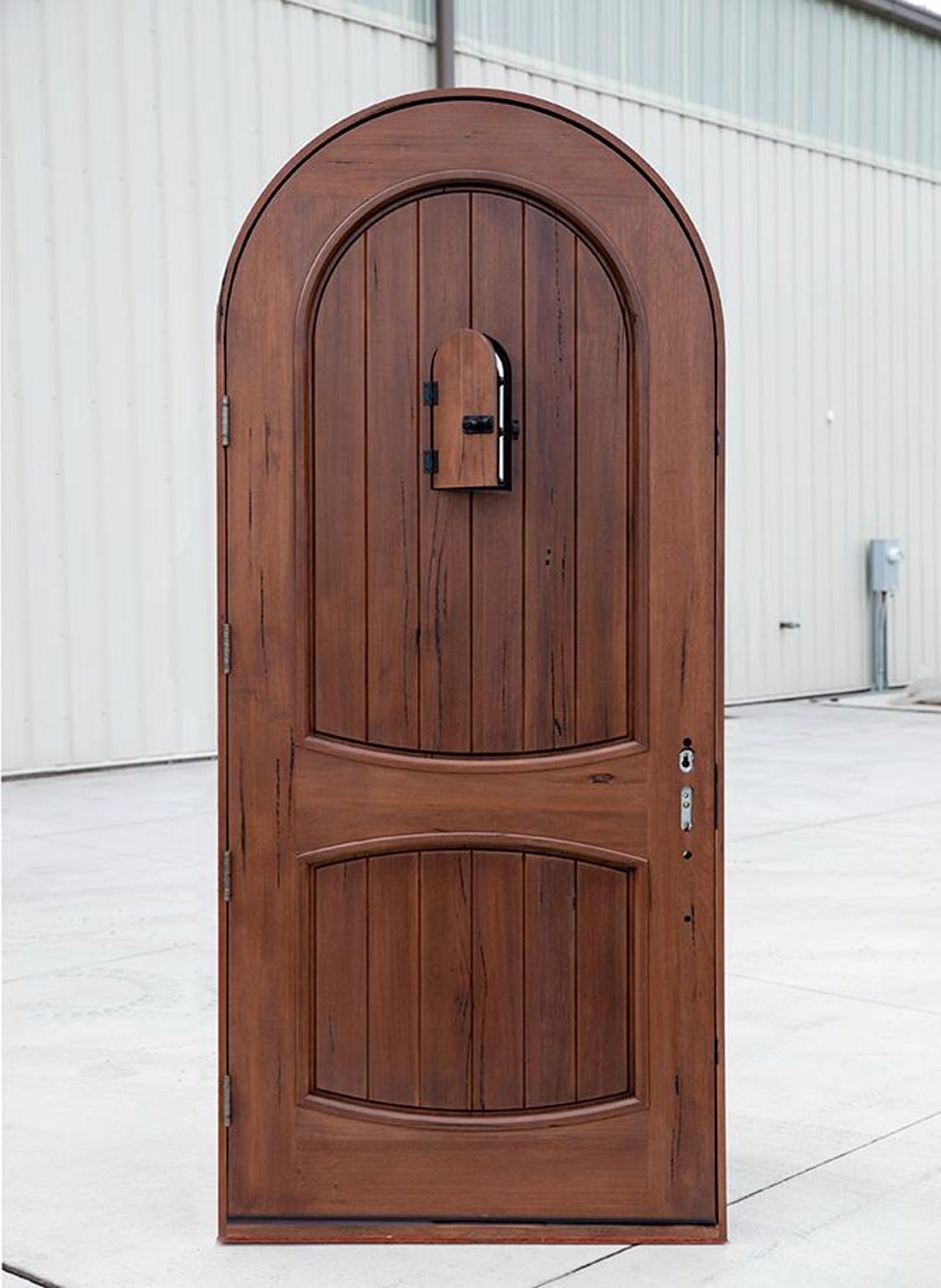 Custom Teak Arch Top Speakeasy Door, Custom Size Custom Doors, Custom ...