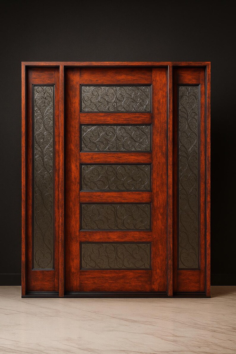 Custom Mahogany Door, Solid Wood Doors, Artisan Doors, Custom Glass ...