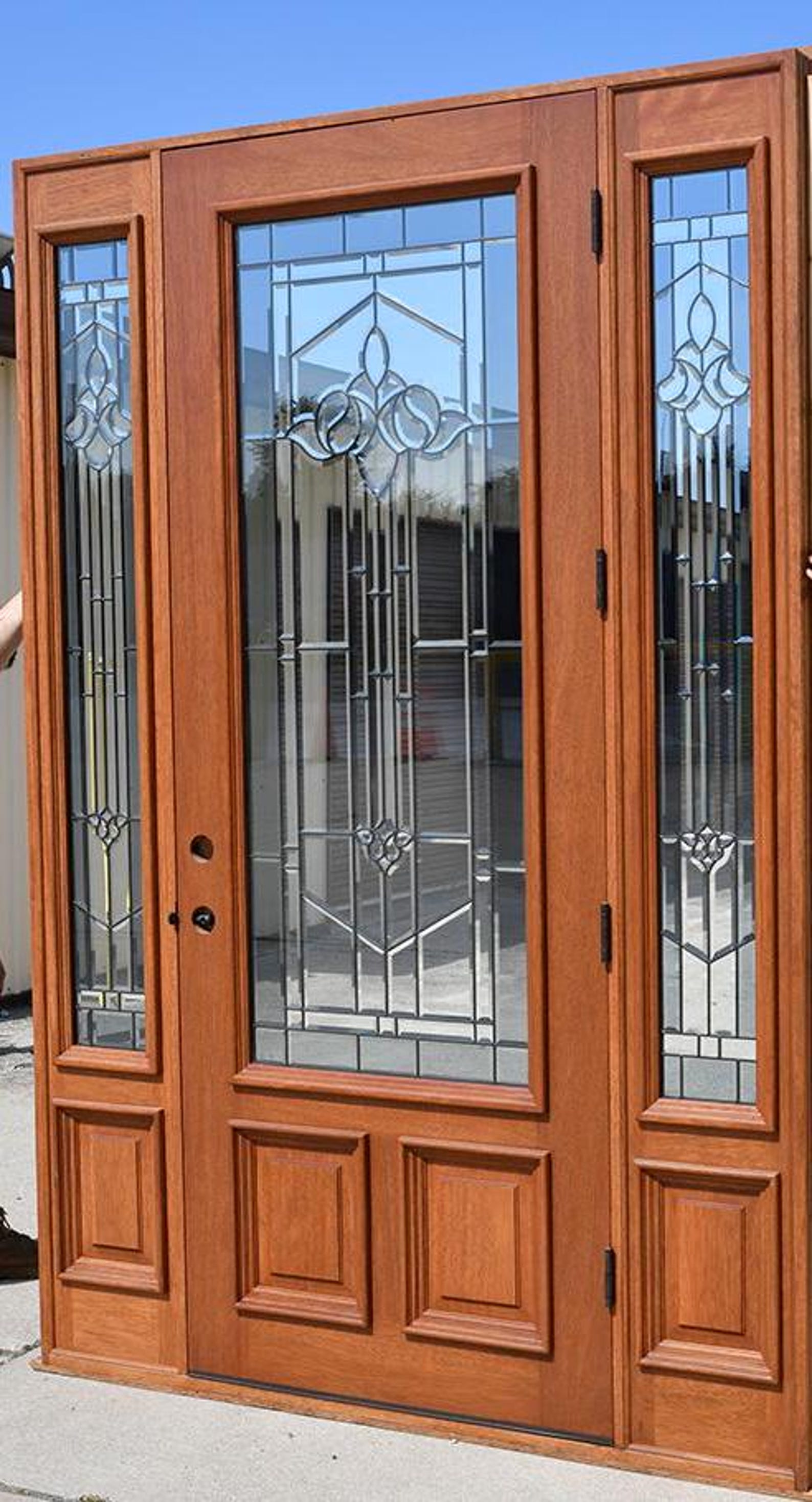 Custom Mahogany Exterior Door, Custom Doors, Solid Wood Doors, Custom ...