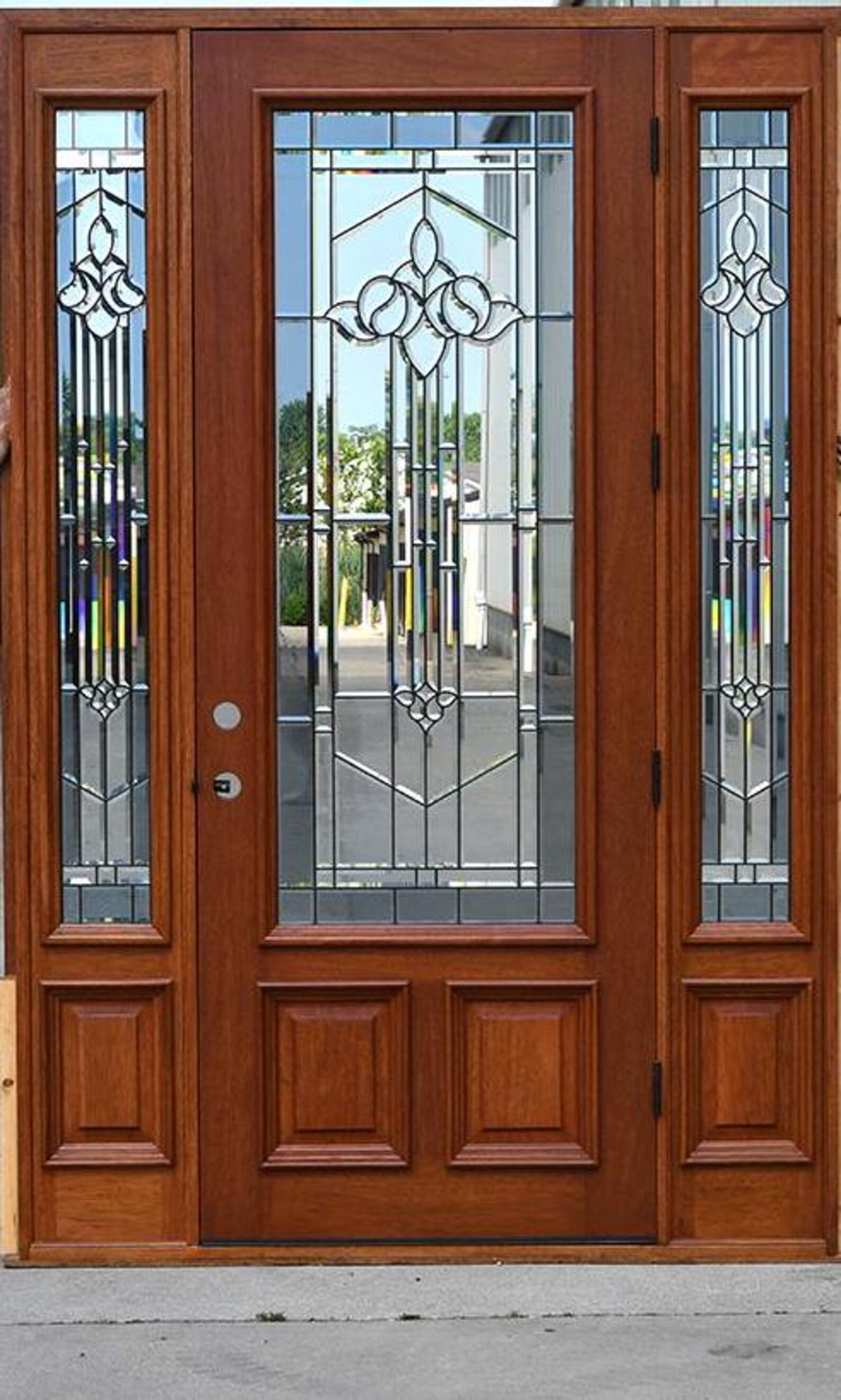 Custom Mahogany Exterior Door, Custom Doors, Solid Wood Doors, Custom ...