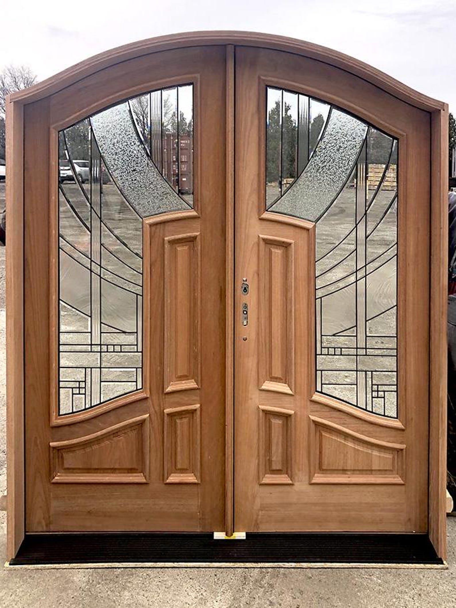 Custom Made Mahogany Wood Door, Custom Doors, Solid Wood Doors, Artisan ...