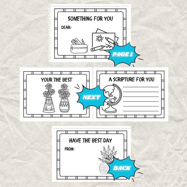 JW Meeting Activity KIDS Greeting Cards. Color and Create Cards. Fold ...