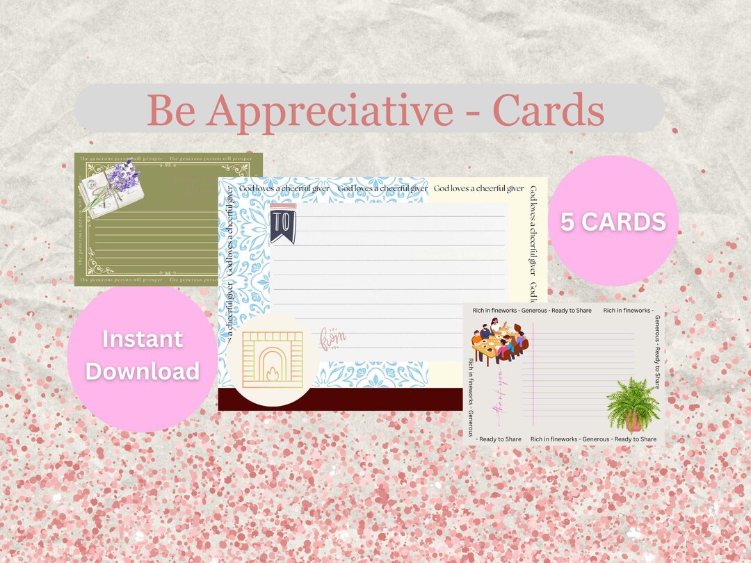 JW Greeting Cards - Be Appreciative Cards - Acknowledgement Cards ...