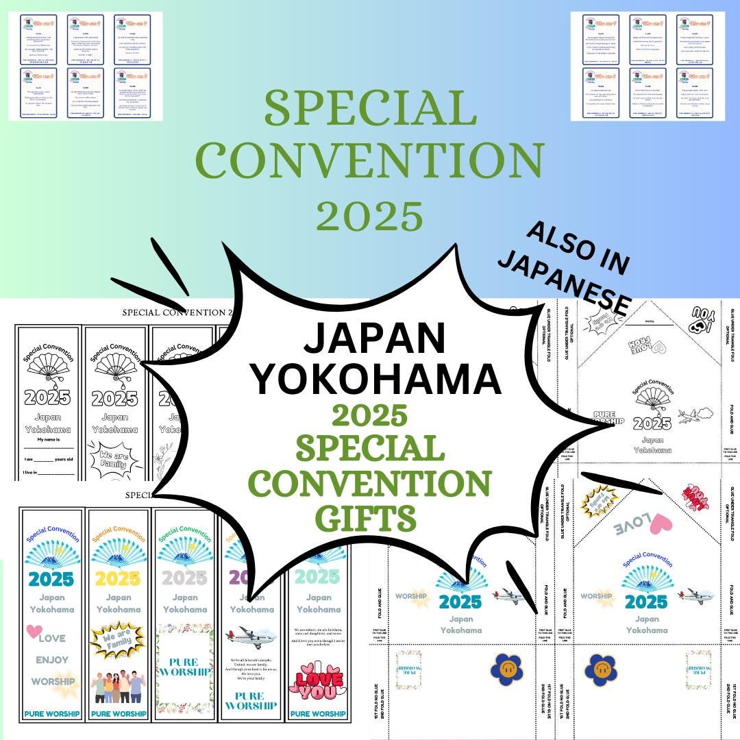 JW Japan Yokohama Special Conventions 2025 - GIFT IDEAS for 2025 Pure ...
