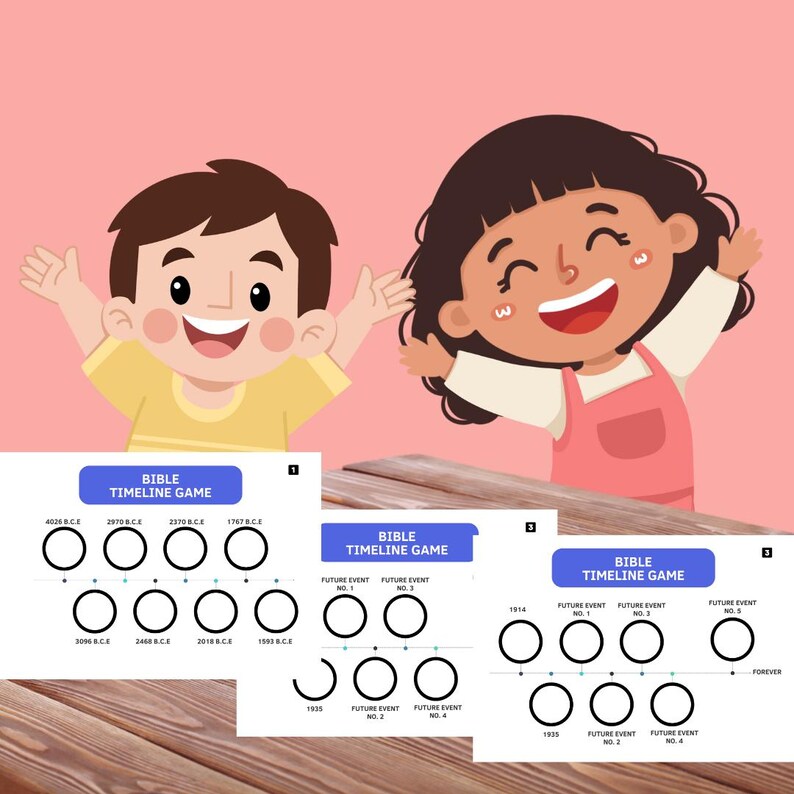 JW Bible Timeline GAME | Fun Family & Group Activity | Printable ...