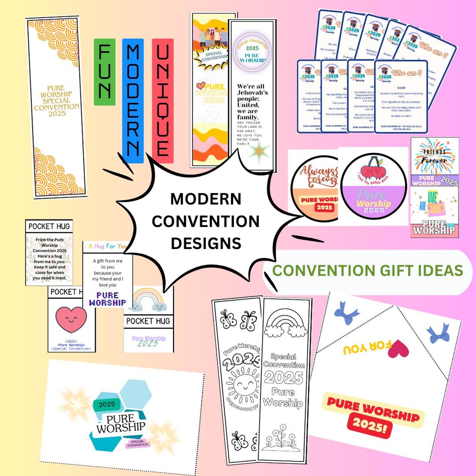 Pure Worship Convention 2025 JW GIFT Ideas. Instant Download PDF Files ...