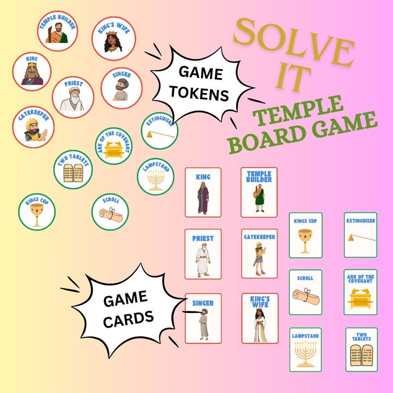 JW Printable Boardgame. Temple Themed Family Worship Game. Create and ...