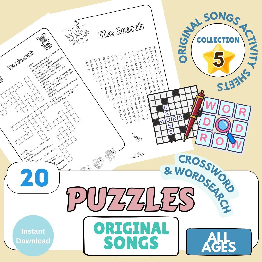 Original Songs Puzzles: Family Worship Activities | Collection 5. (PDF ...