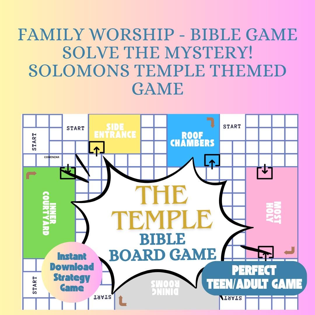 The Temple Bible Board Game a JW Printable Game | PDF Download | Solve ...