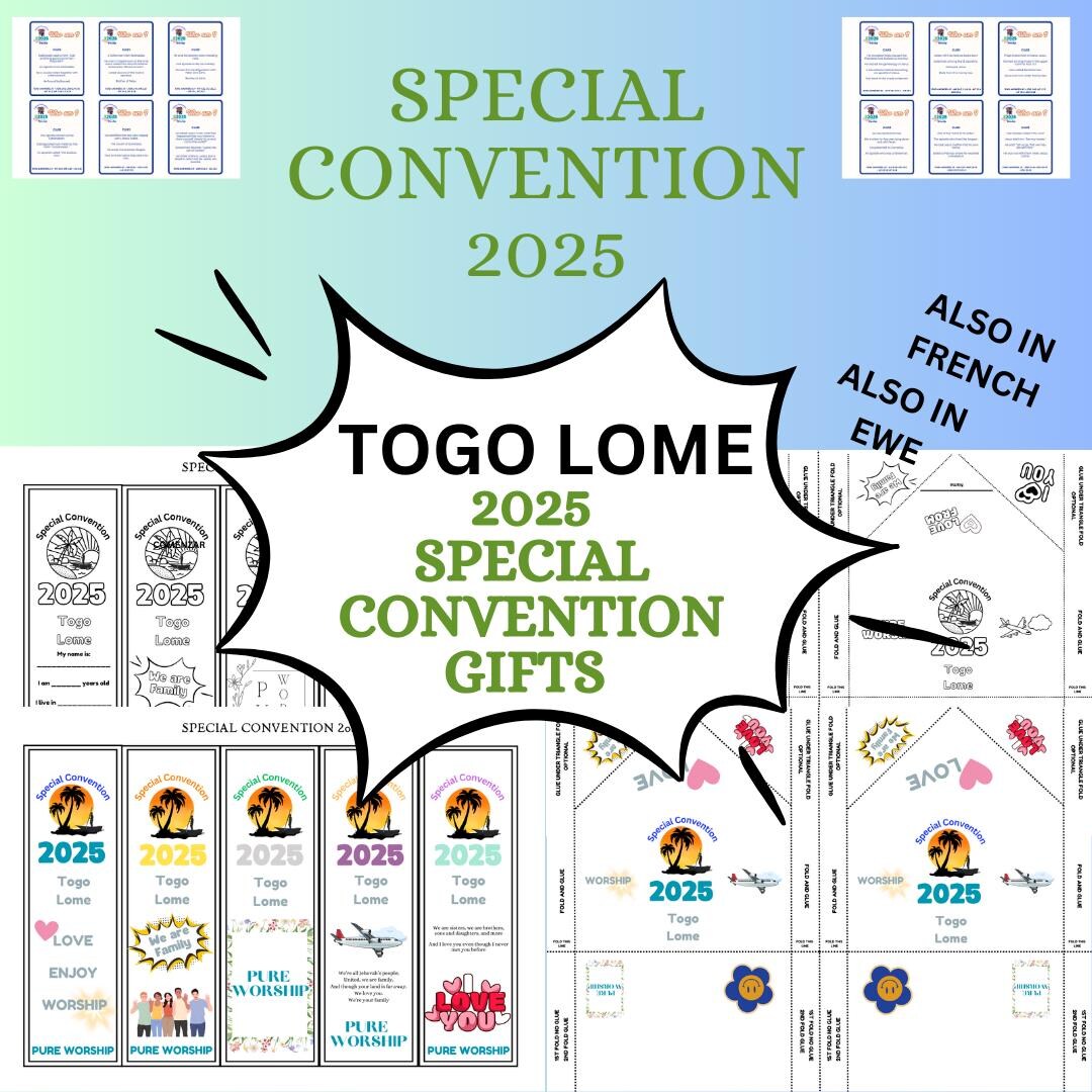 JW Togo Lome Special Convention 2025 GIFT IDEAS for 2025 Pure Worship ...