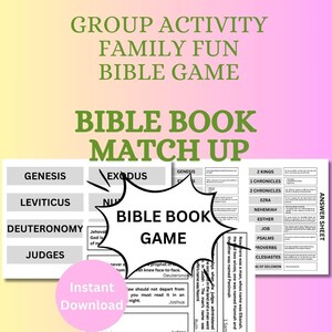 JW Bible Game | Bible Book Match-up | Fun Family & Group Activity ...