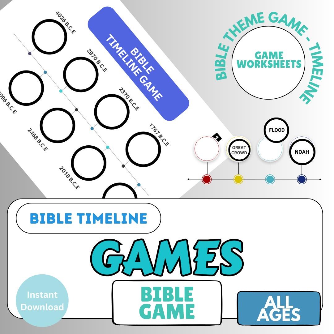 JW Bible Timeline Game: Family Fun, Printable Activity (instant ...