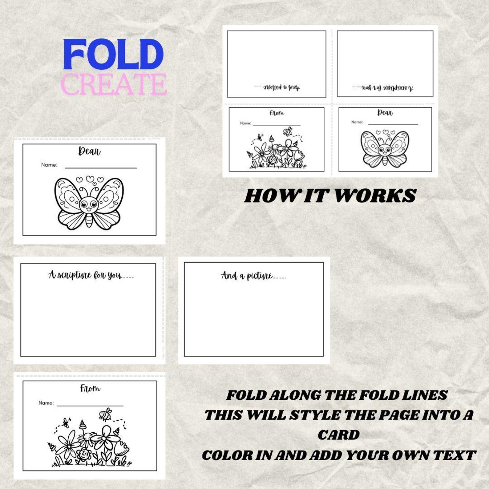 JW Meeting Activity KIDS Greeting Cards. Color and Create Cards. Fold ...
