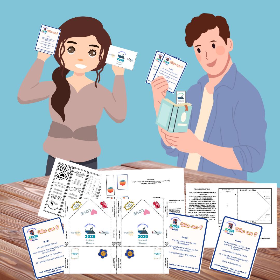 Scotland 2025 Convention Gift Bundle: Printable Quiz, Bookmarks (PDF ...