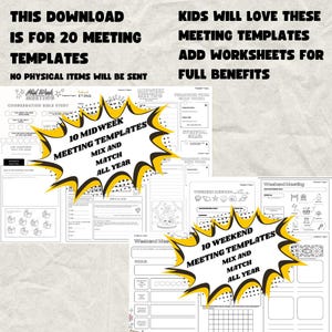 JW Meeting Templates - Meeting Worksheets - 20 Templates - All Ages ...