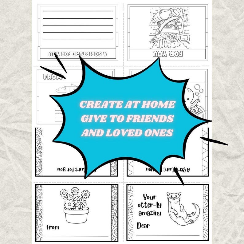 JW Meeting Activity KIDS Greeting Cards. Color and Create Cards. Fold ...