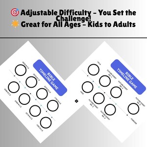 JW Bible Timeline Game: Family Fun, Printable Activity (instant ...