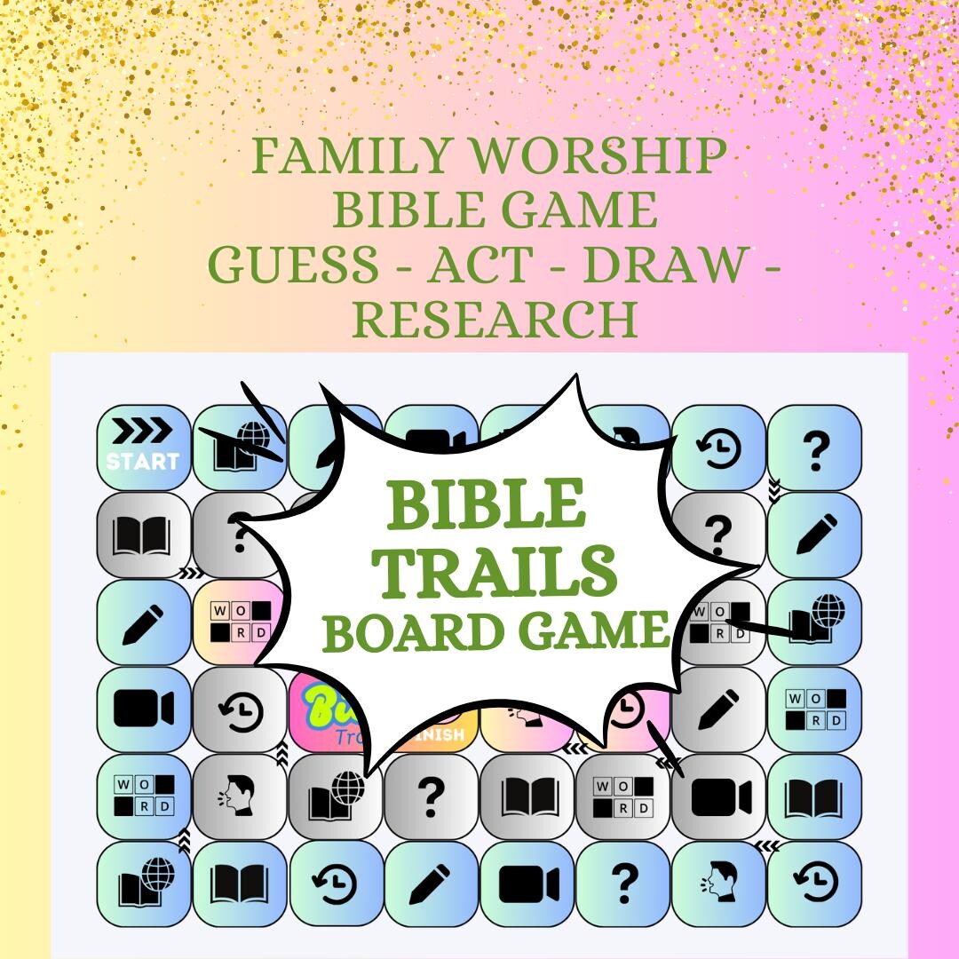 JW Board Game - Bible Trails | Instant Download Family Worship Activity ...