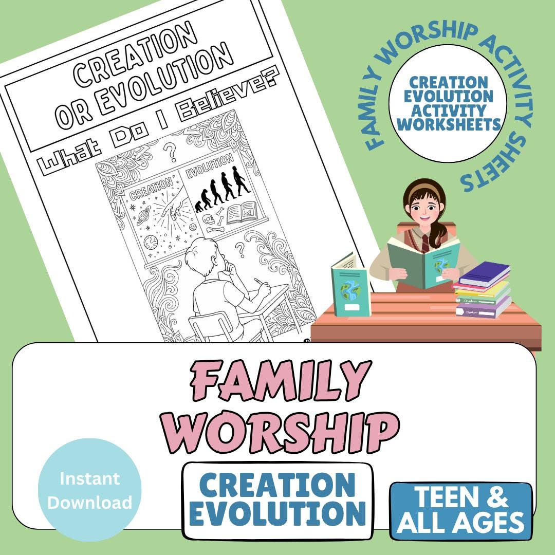 Bible Research Workbook Creation Vs Evolution Teen & Adult Study ...