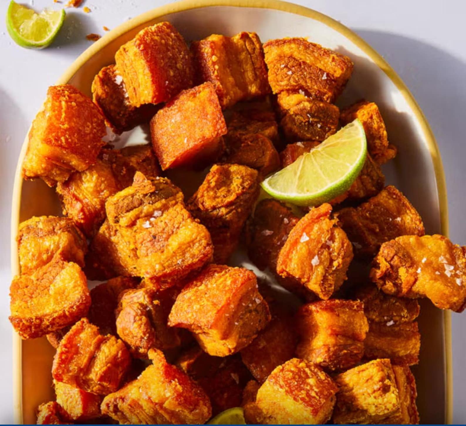 Chicharrones (deep Fried Pork) With a Side of Guacamole - Etsy