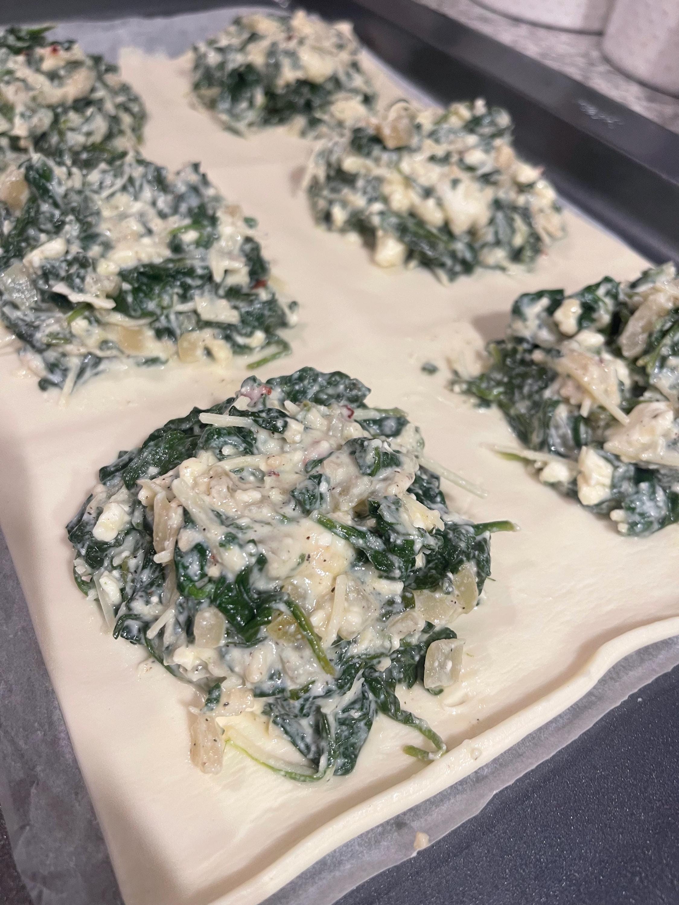 Puff Pastry- Spinach Stuff Pie - Etsy