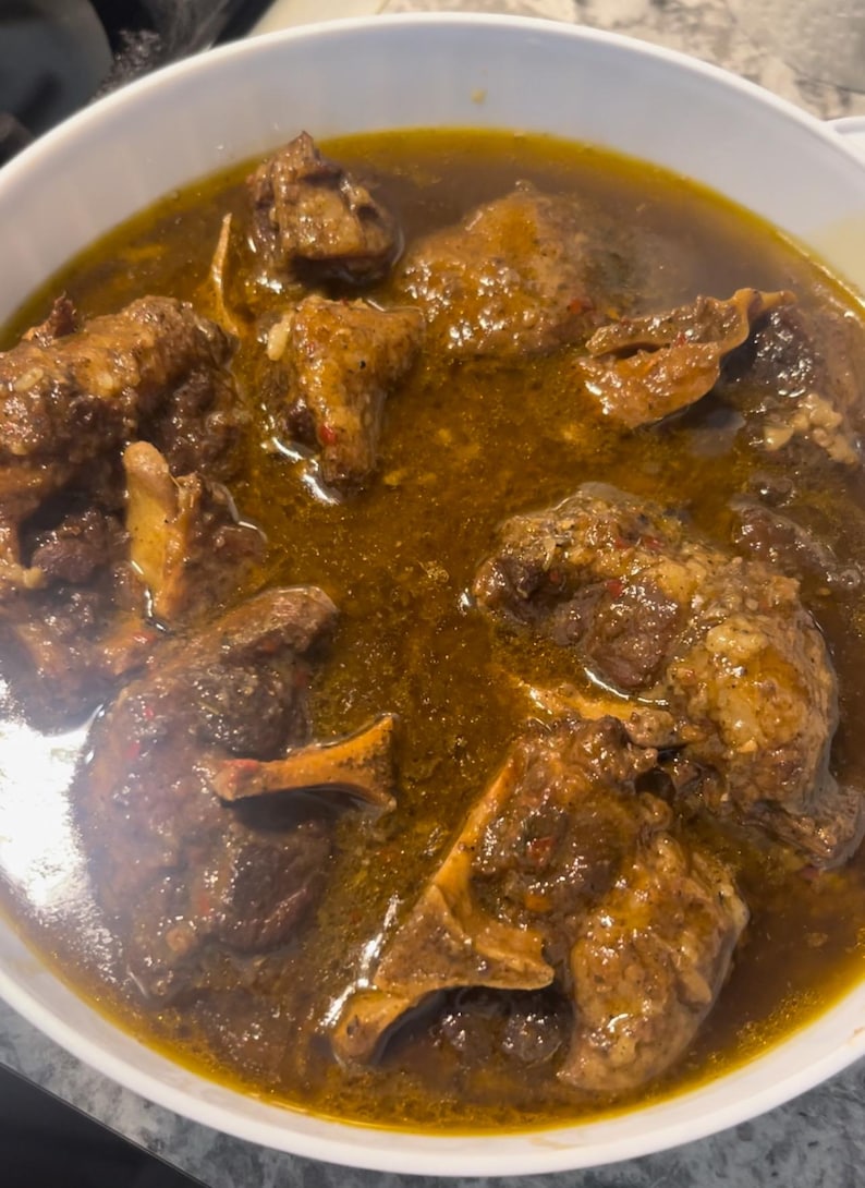 Jamaican Oxtail: Cook, Frozen Then Ship,meat, Delicacy, Jamaican Food ...