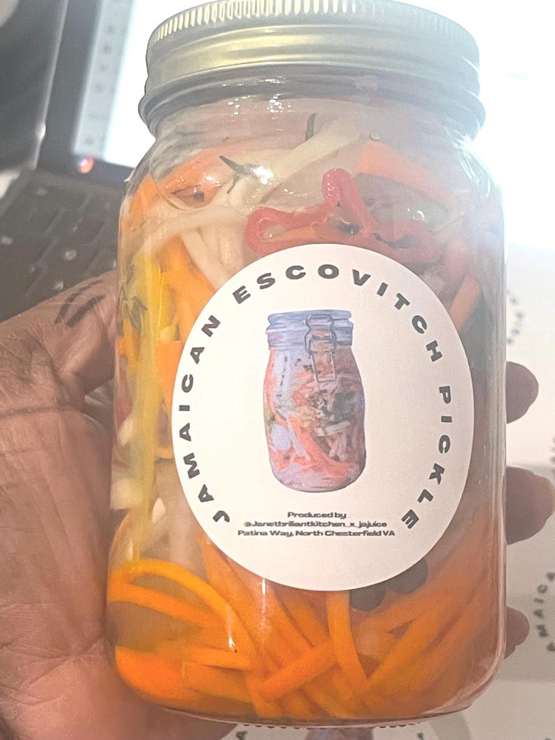 Jamaican Escovitch Pickle - Sauce, Jamaican Food, African Food, Pickle ...