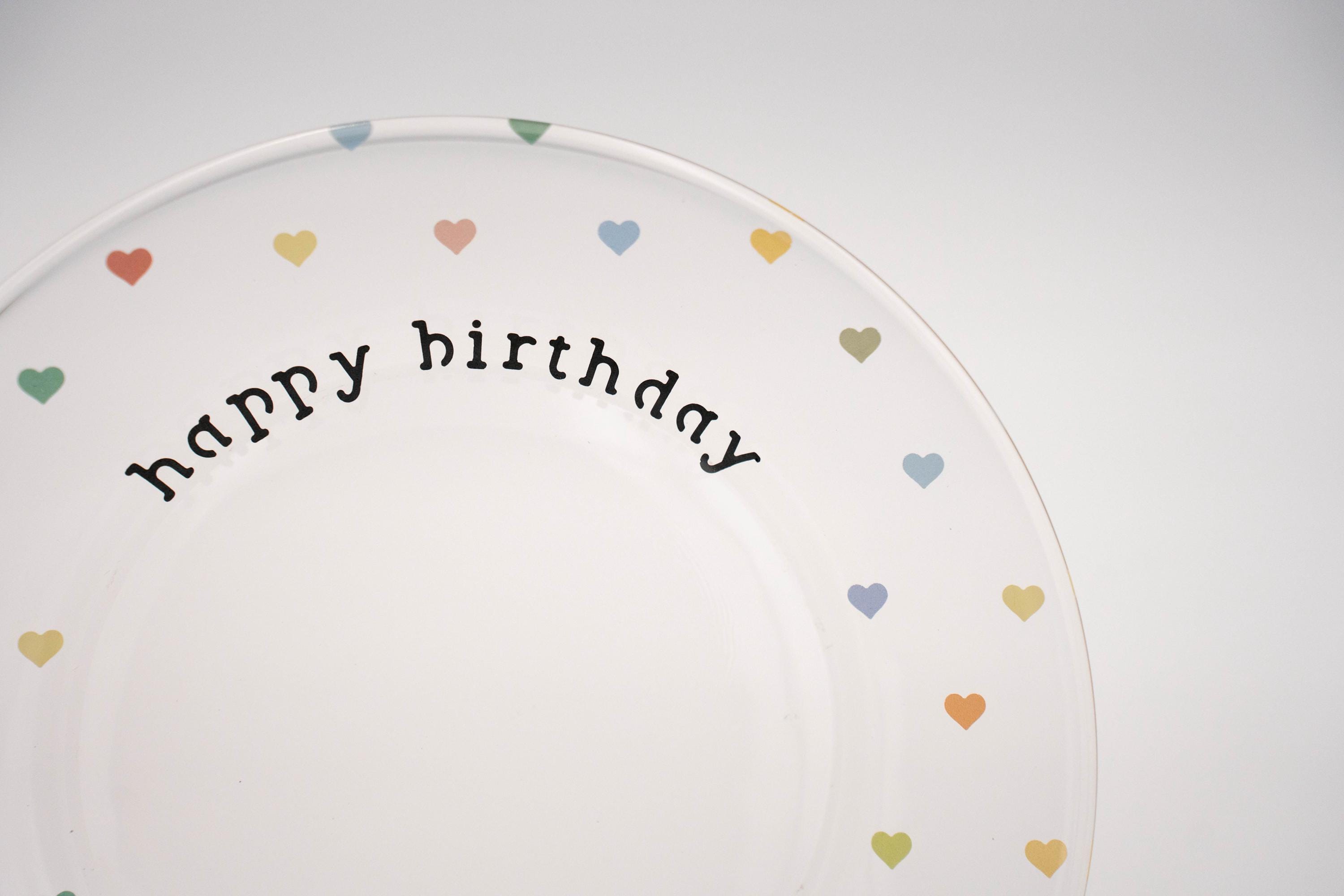 Happy Birthday Plate | Custom Birthday Celebration | Personalized ...