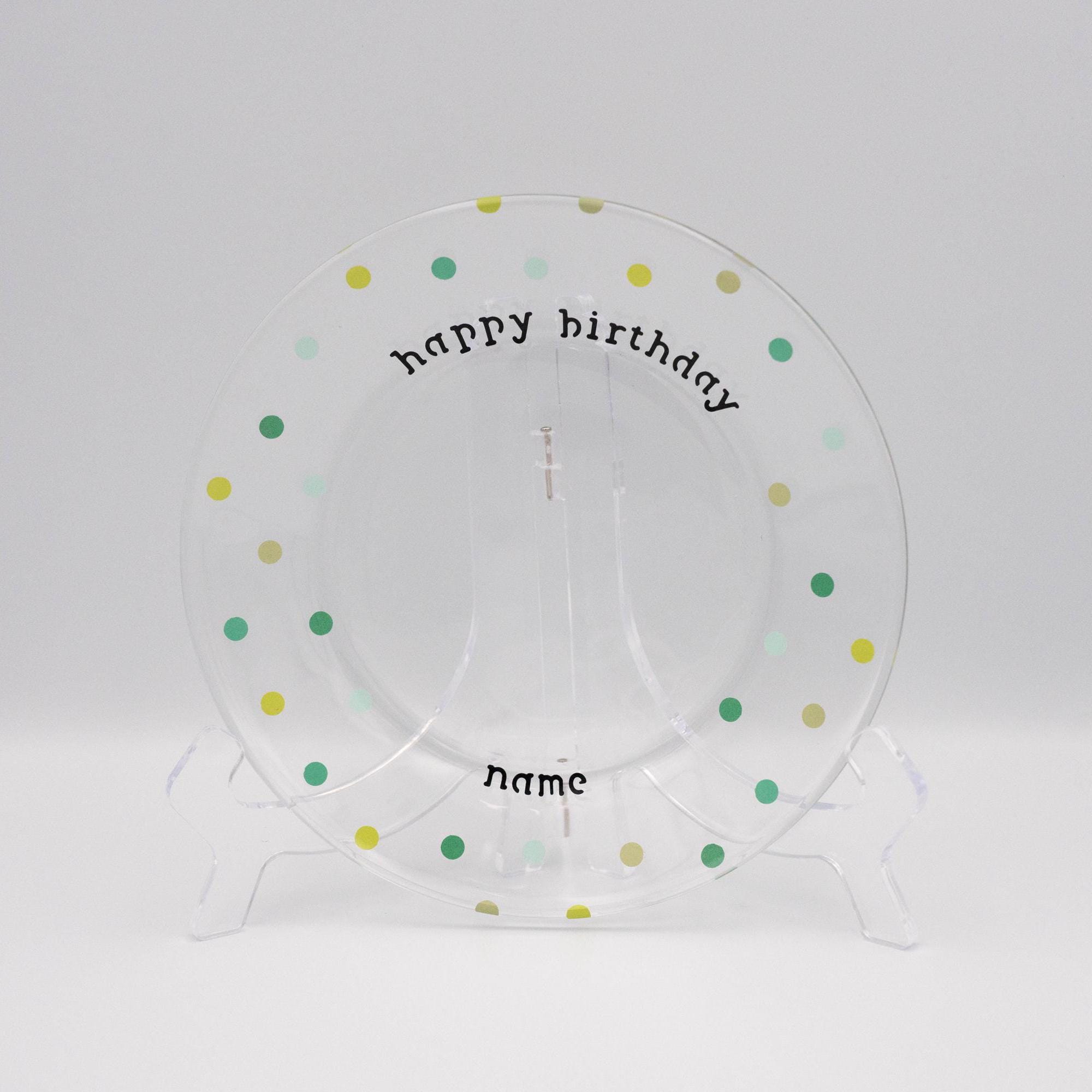 Happy Birthday Plate | Custom Birthday Celebration | Personalized ...
