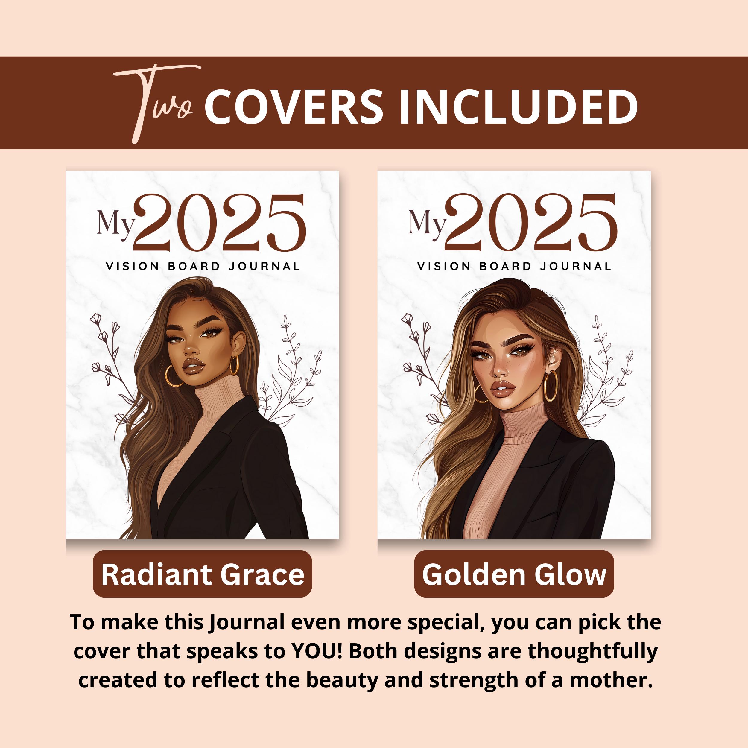 2025 Vision Board Journal Printable Journaling Pages Self-care ...