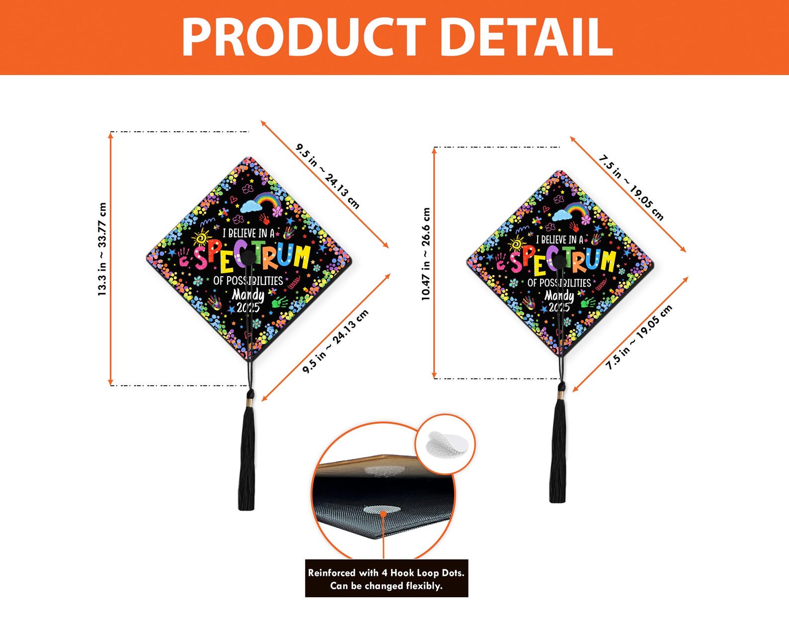 Personalized Autism Teacher Graduation Cap Topper, Custom Teacher ...