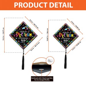 Personalized Autism Teacher Graduation Cap Topper, Custom Teacher ...