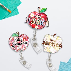 Custom Teacher Badge Reel, Teacher Appreciation Gifts, Gift for Teacher ...