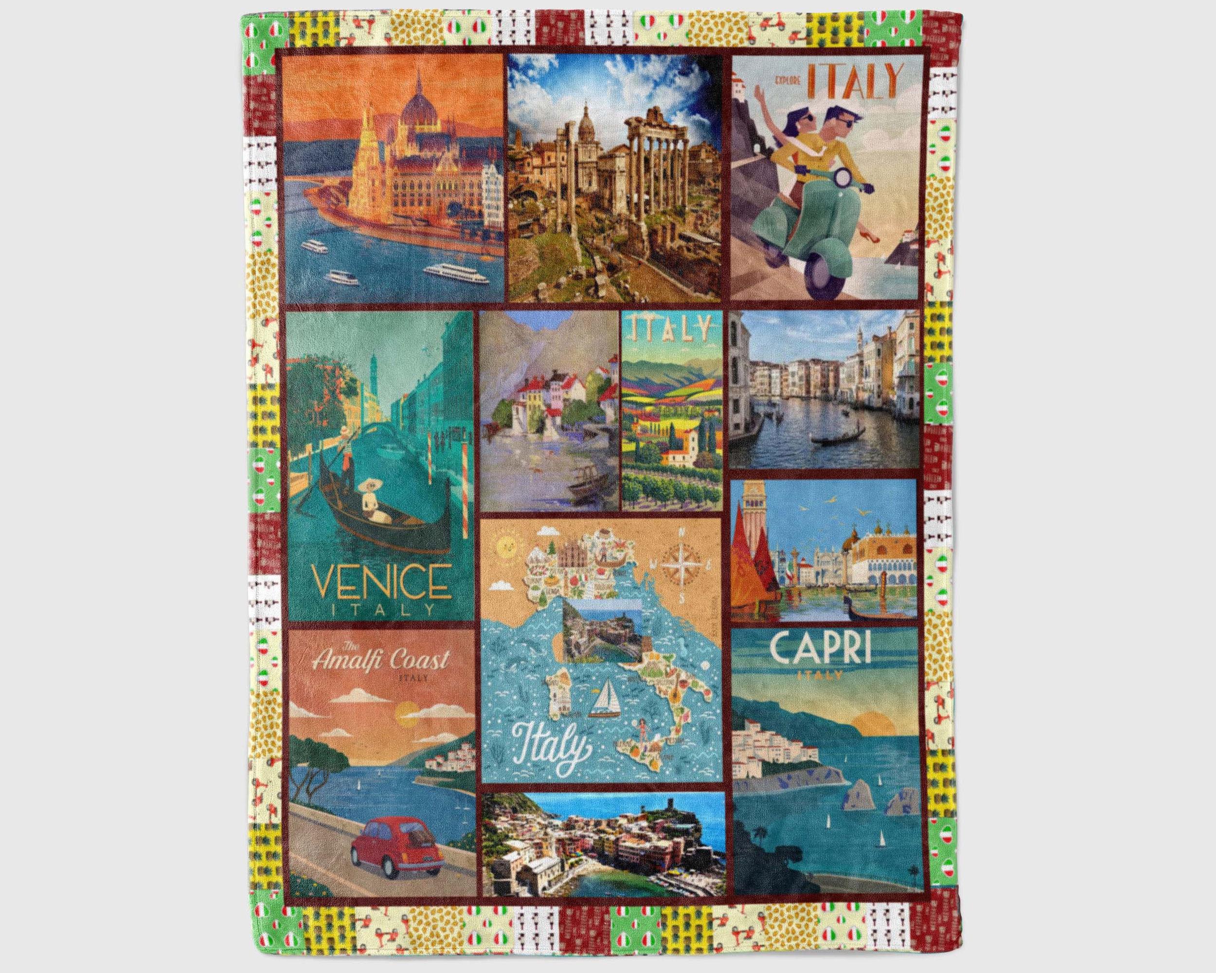 Italy Blanket, Venice Blanket, Capri Italy Blanket, Italian Blanket ...