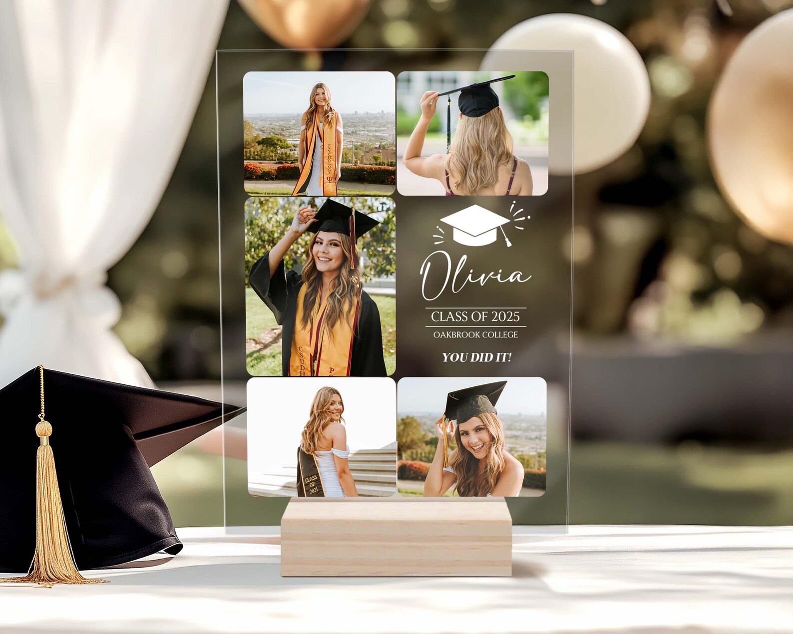 Personalized Graduation Photo Plaque, Graduation Gifts, 2026 Graduation ...