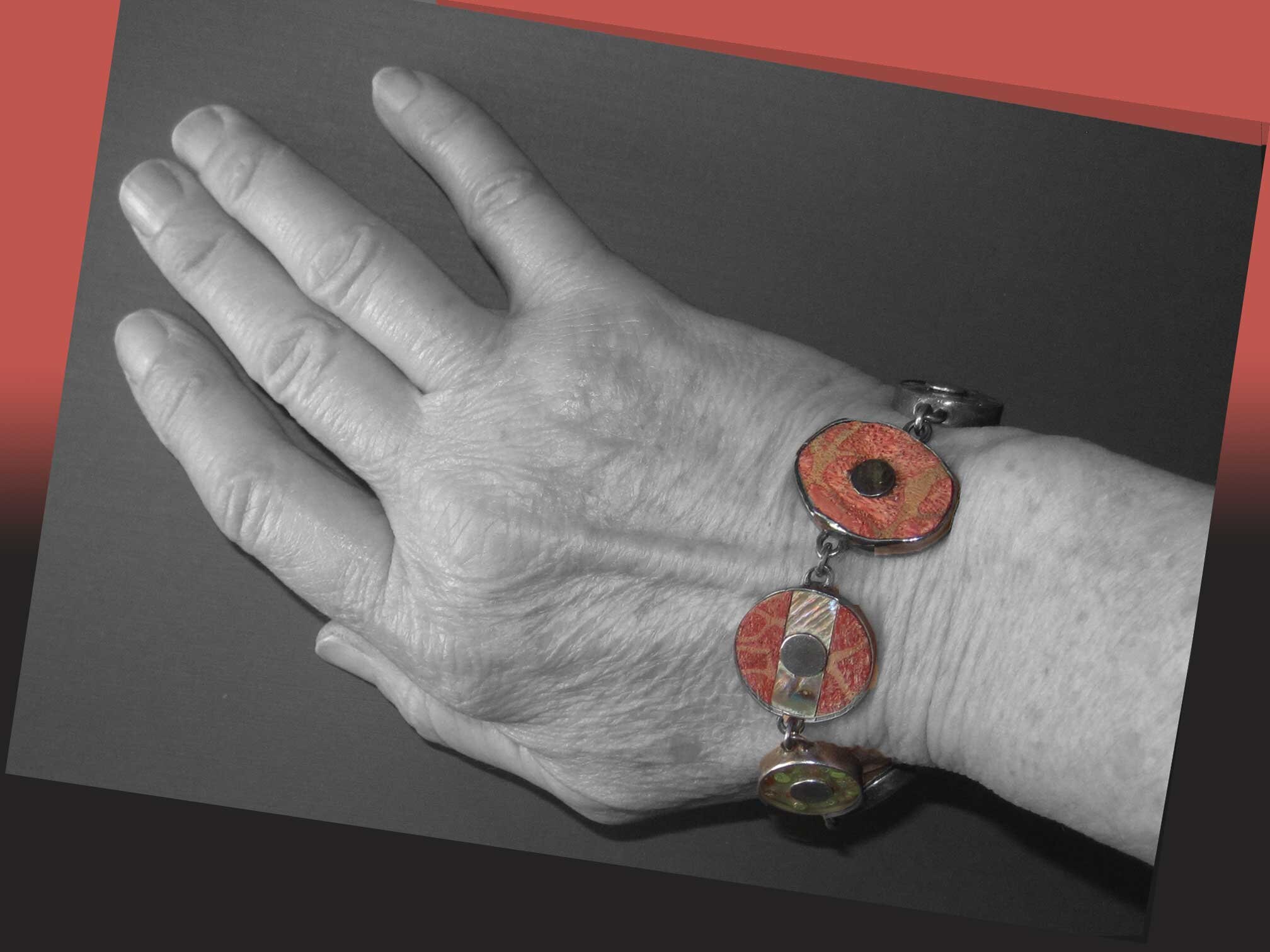 SANDY BAKER Bracelet, African American Artisan, Sterling Silver/abalone ...