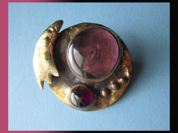 MARVELOUS Michael Schwade Pendant Brooch, Modernist B… - Gem