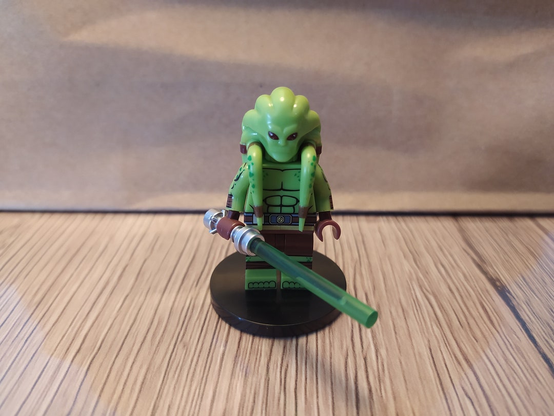 Lego Star Wars Custom Minifigure, Clone Wars 2024, Jedi Kit Fisto - Etsy