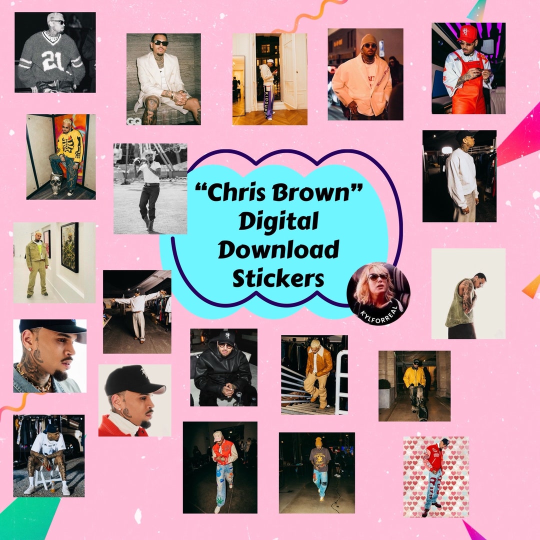 Chris Brown Digital Download Stickers - Etsy