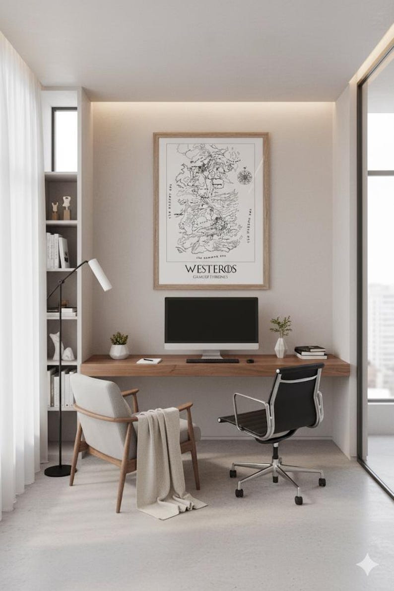 Map of the Seven Kingdoms. Matte Vertical Posters - GOT, HOTD Fans ...