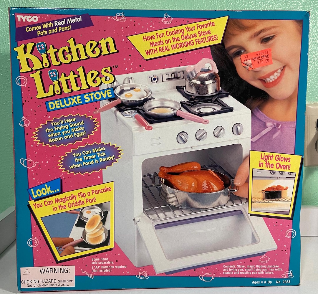 1995 "kitchen Littles" Deluxe Stove | Vintage Barbie Accessories Dishes ...
