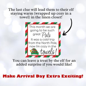 Elf Arrival Game, Great Addition to Elf Kit, Elf Arrival Scavenger Hunt ...