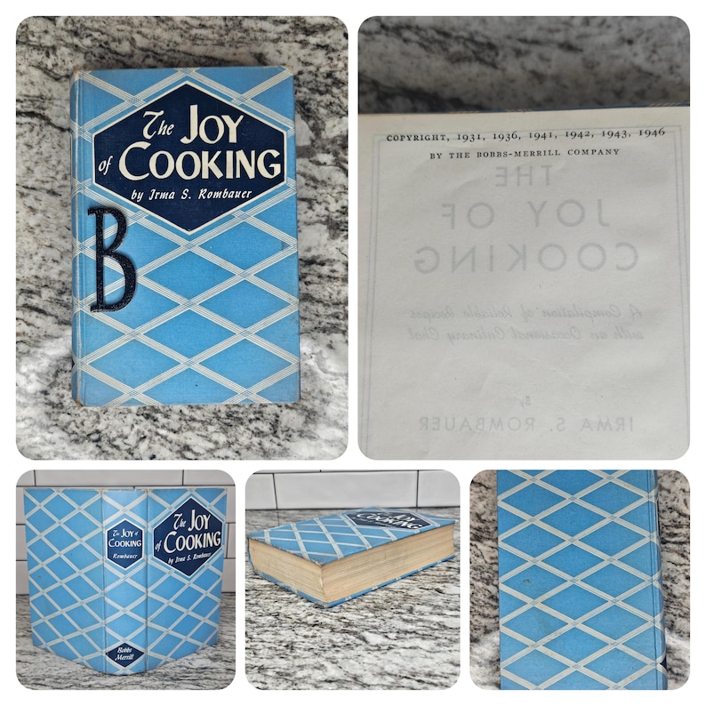 Vintage Joy of Cooking Cookbook by Irma S Rombauer: Collectible Edition ...