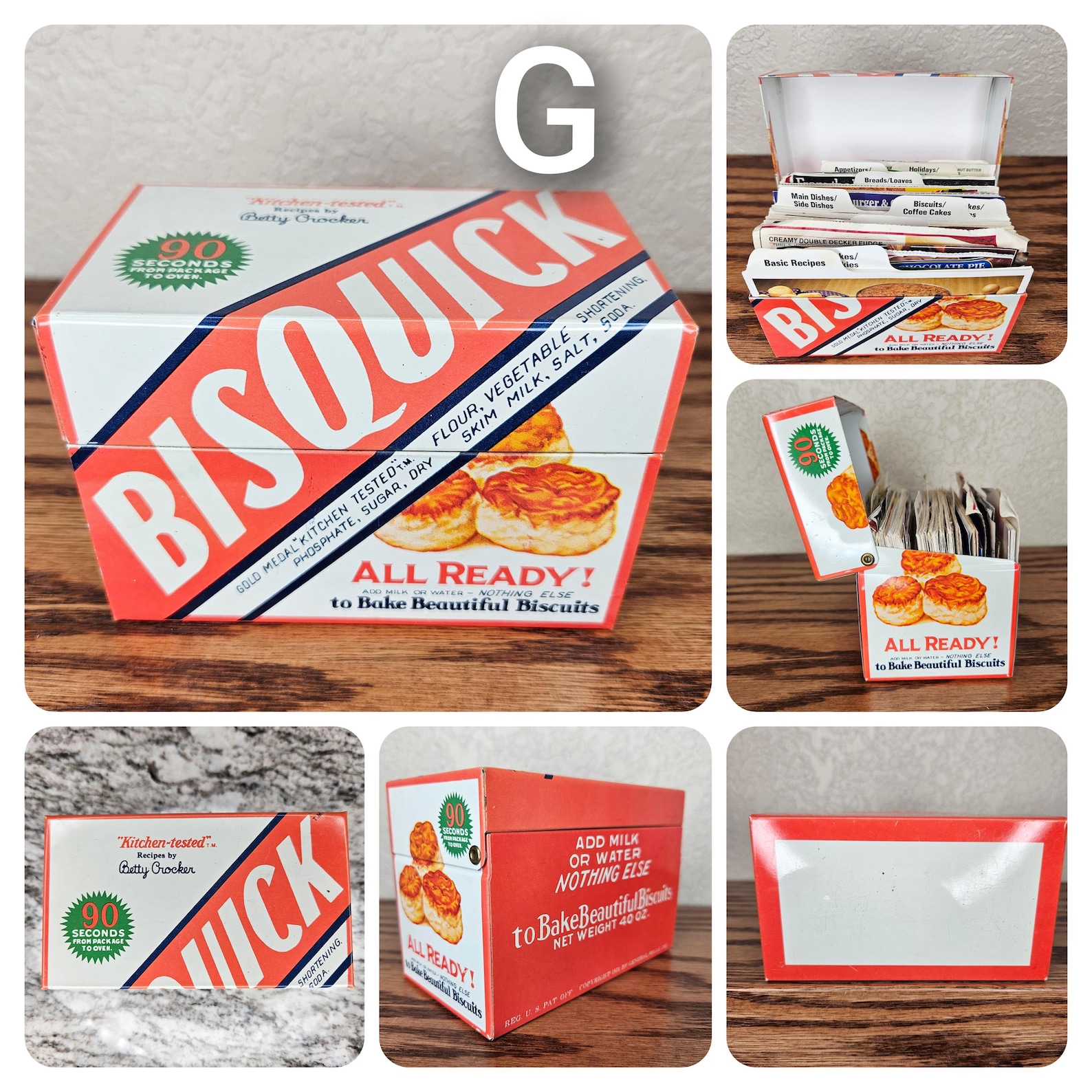 Vintage Choice Recipe Tins - MCM Kitchen Organizer - USA and England ...