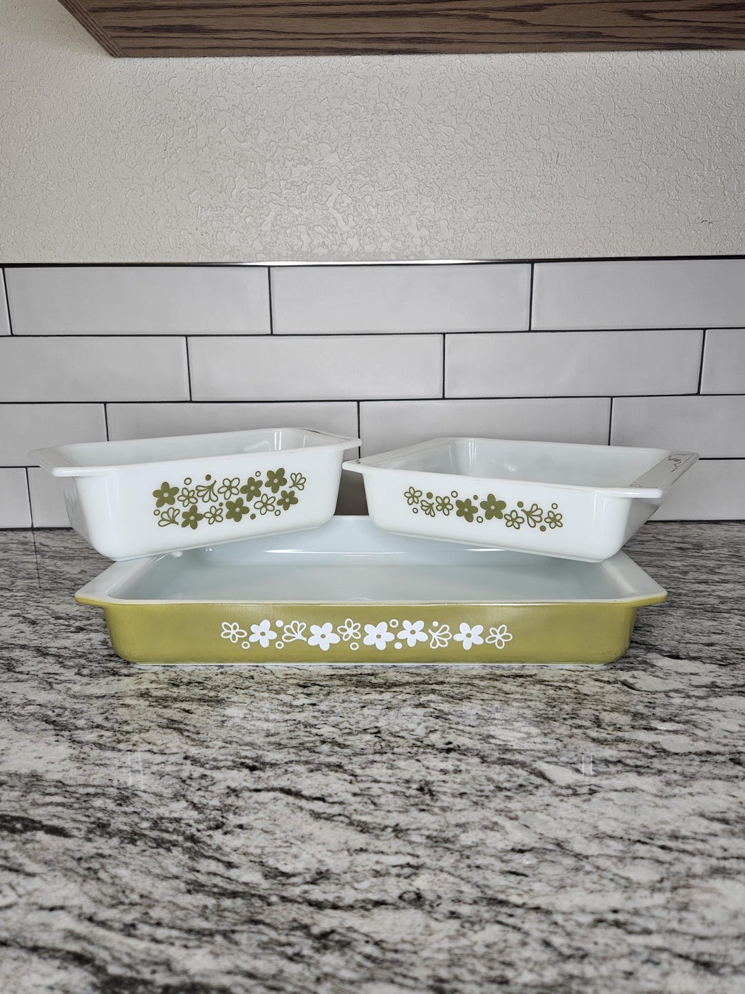 Vintage Pyrex Spring Blossom Bake Ware Set #913,922,933 | Pyrex Vintage ...