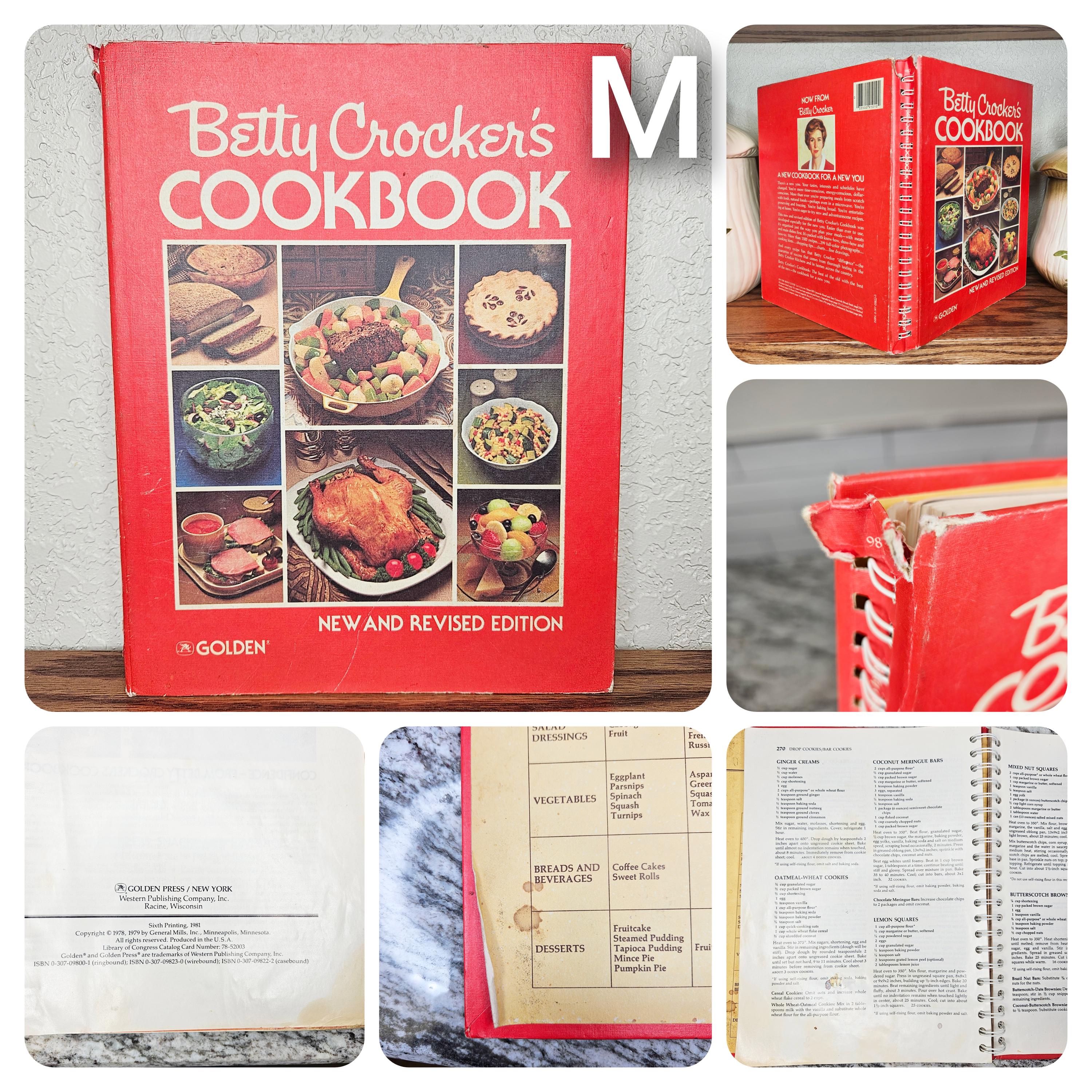 Vintage Betty Crocker Cookbook: Picture Cook Book, Choice of Editions ...