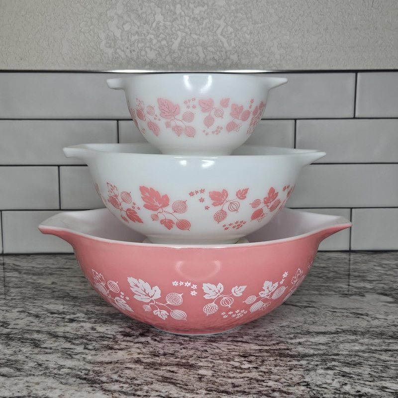 Pink Pyrex Bowls - Etsy