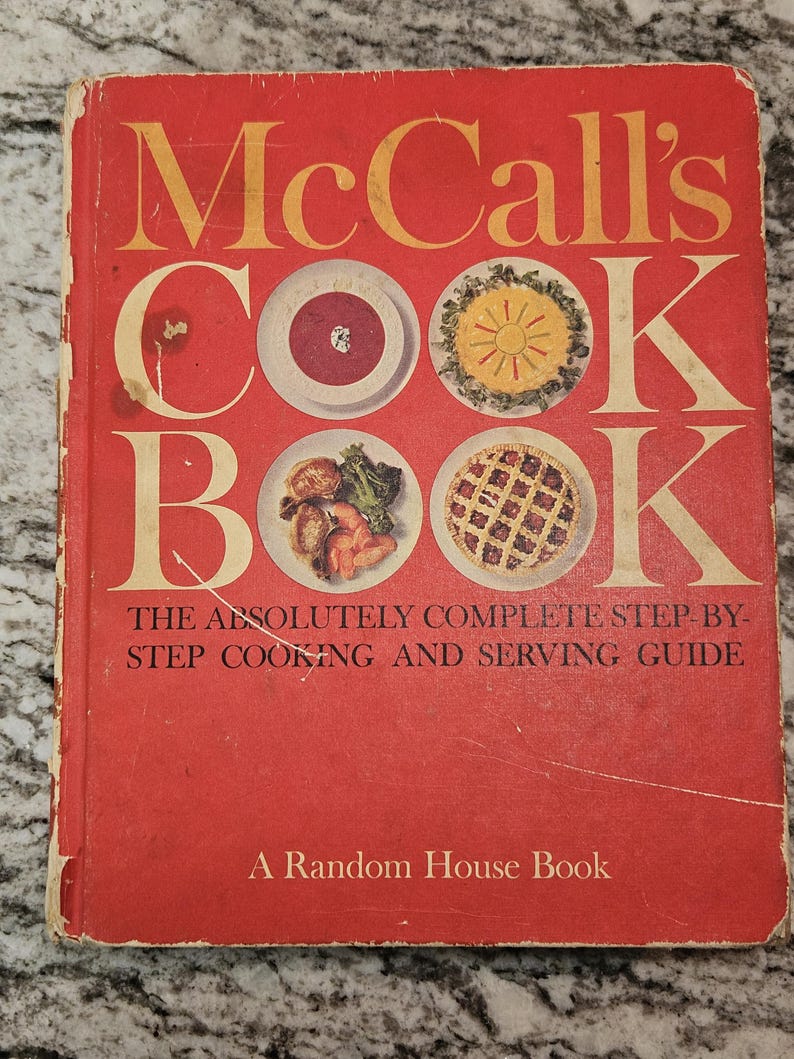Vintage 1963 Mccall's Cook Book | Red Cover | the Absolutely Complete ...