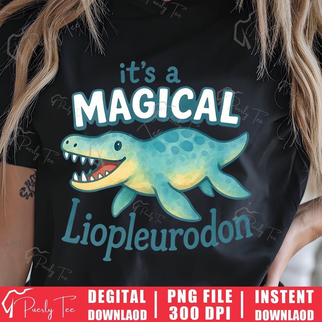 Dino Magic — It's a Magical Liopleurodon PNG: Dino Art (digital ...